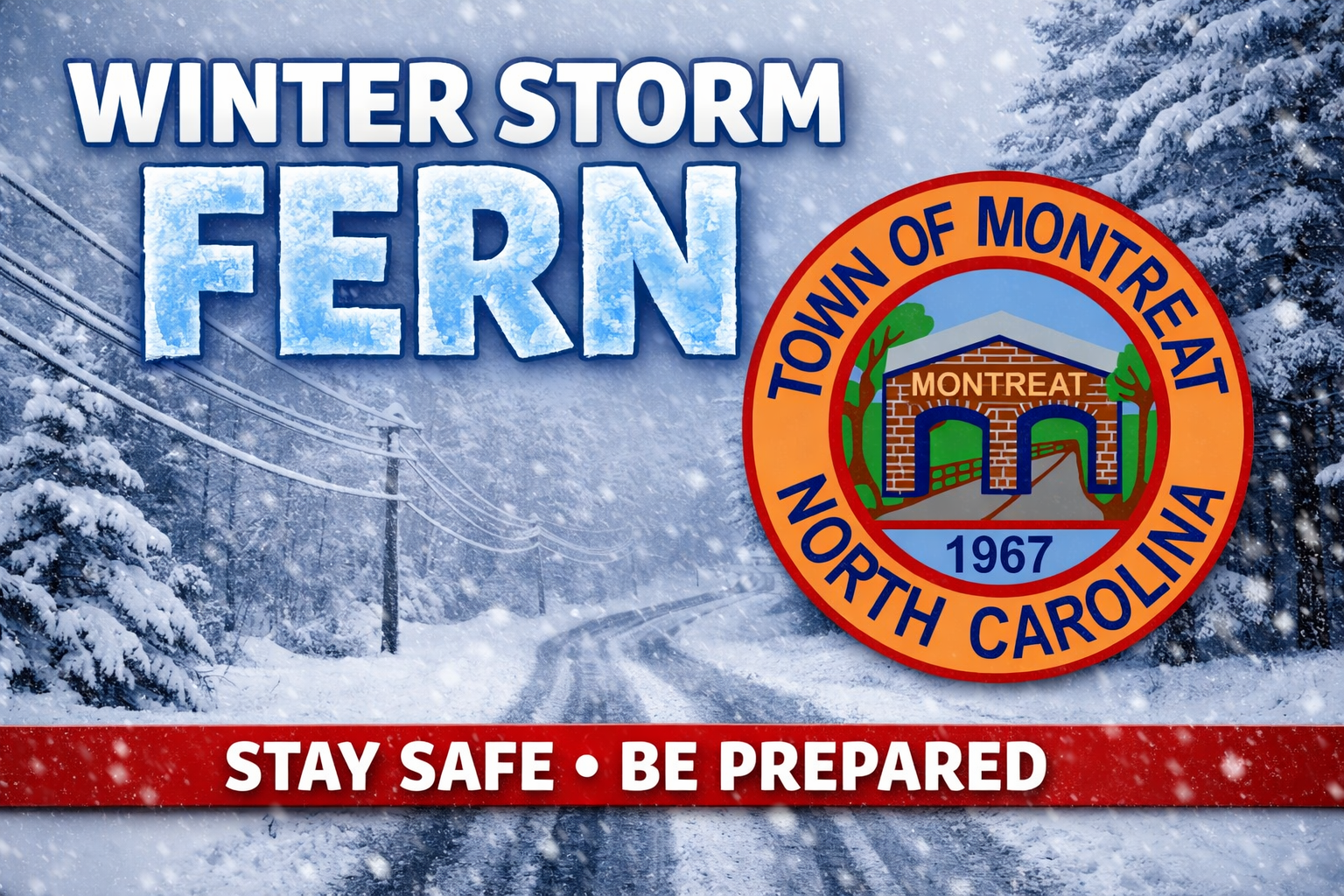 Winter Storm Fern Update - Jan. 25, 2026 - Town Of Montreat